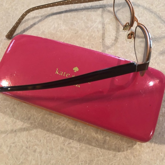 kate spade | Accessories | Kate Spade Brown Frame Reading Glasses With ...